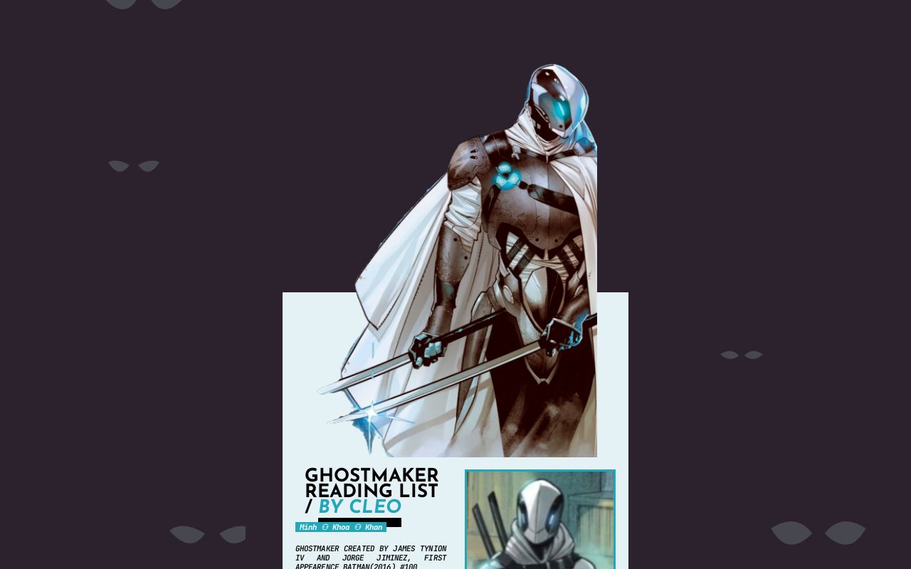 Cleo's Ghostmaker Reading List